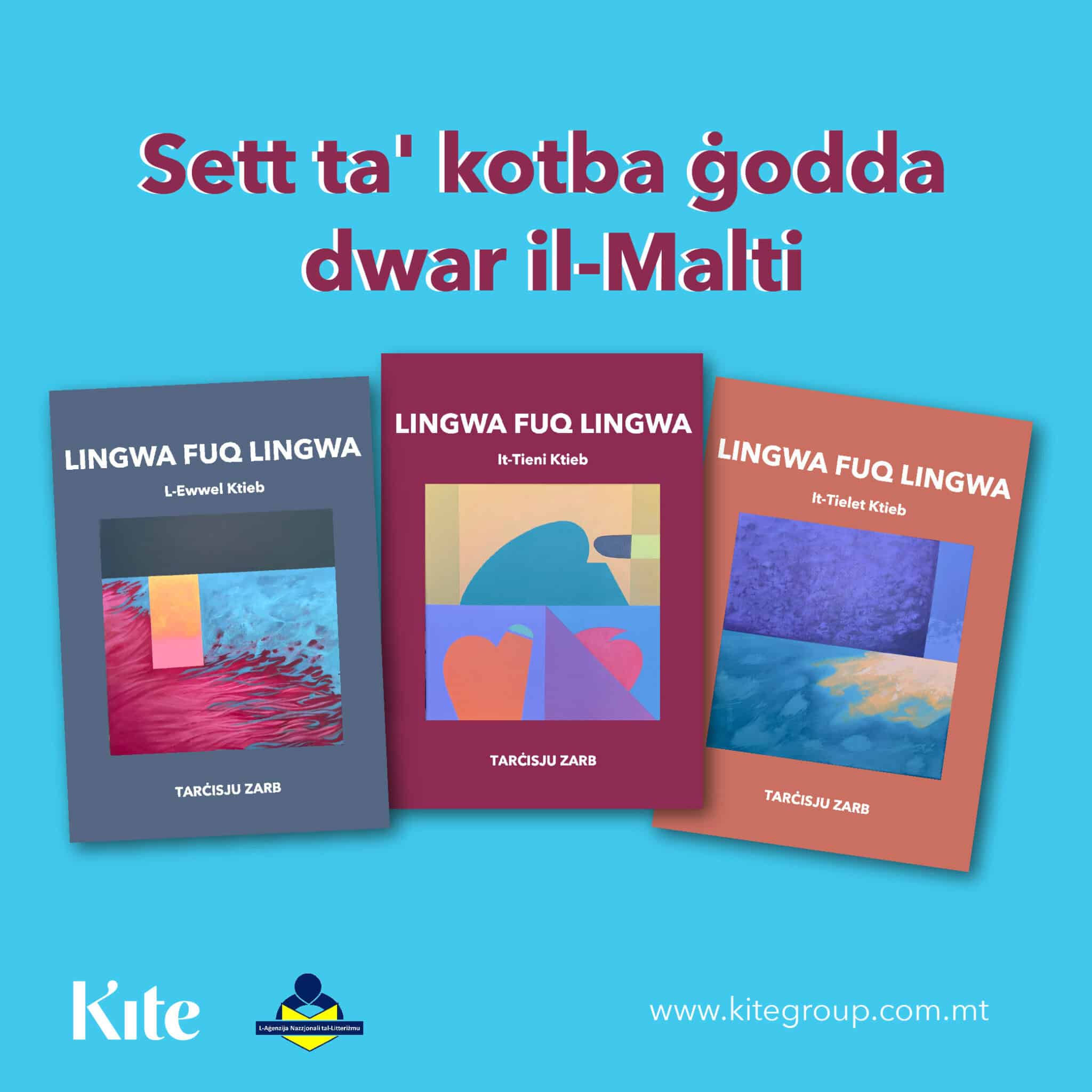 Lingwa fuq Lingwa, Tarcisju Zarb - 3 kotba - Kite Group
